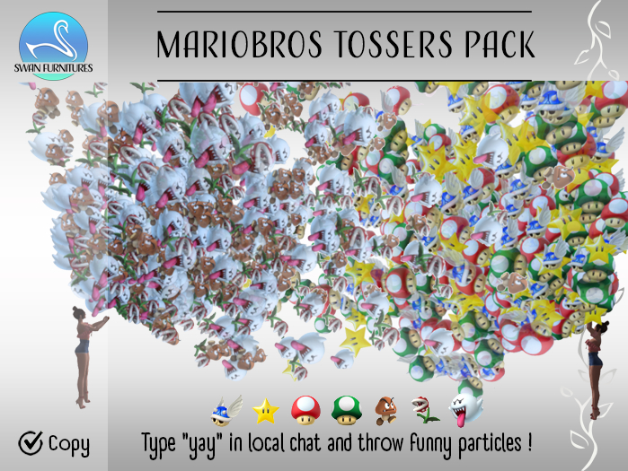 Second Life Marketplace - [SF] MarioBros Tossers Pack